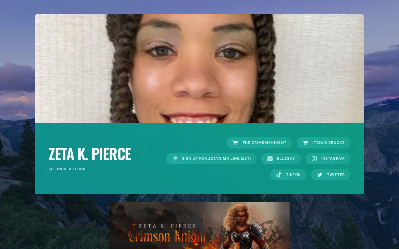 Zeta K Pierce, author